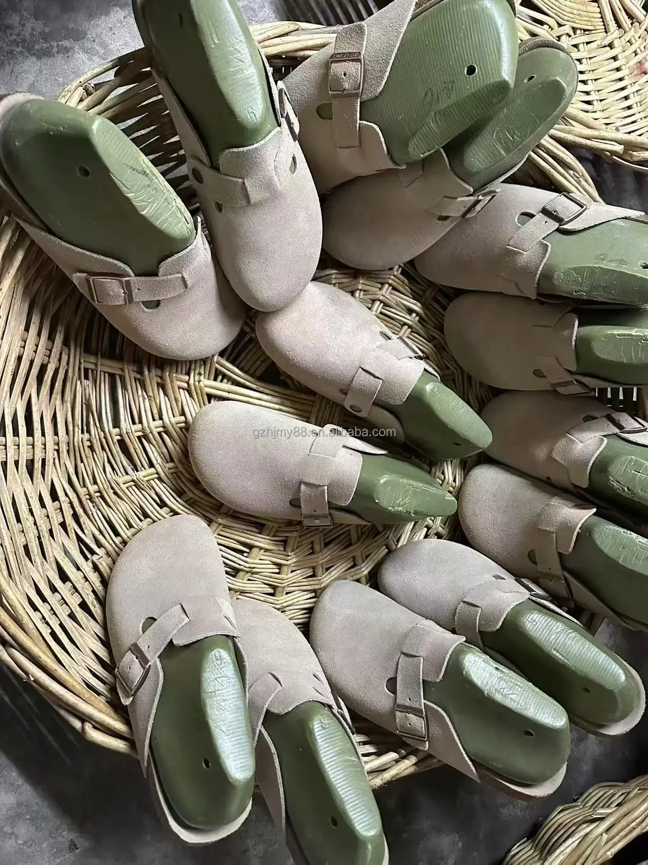 Birkenstocks Boston Men's Genuine Leather Mules Comfortable Cow Suede ...