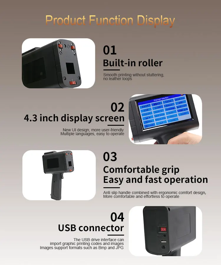 Faith Upgraded Handheld Inkjet Printer Gun - Portable & Versatile
