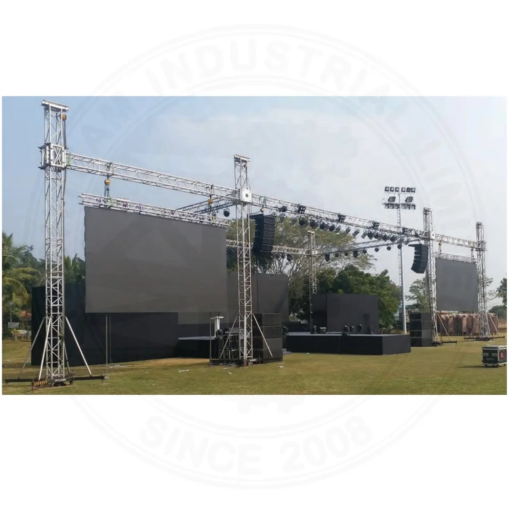 Truss Lift Tower Ground Support for Events - 1000kg Capacity, Aluminum ...