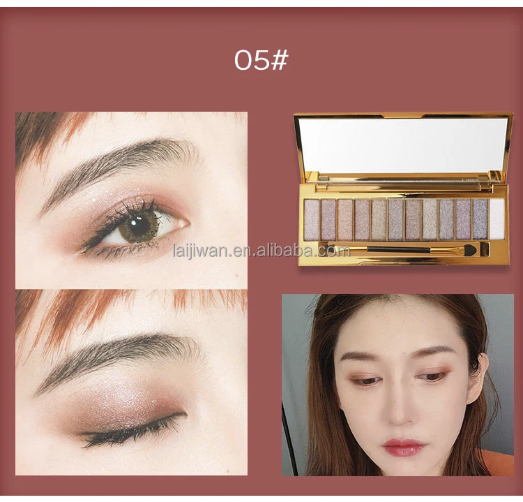 12 Color Flash Eyeshadow Palette Private Label Eye Shadow Pallet Makeup ...