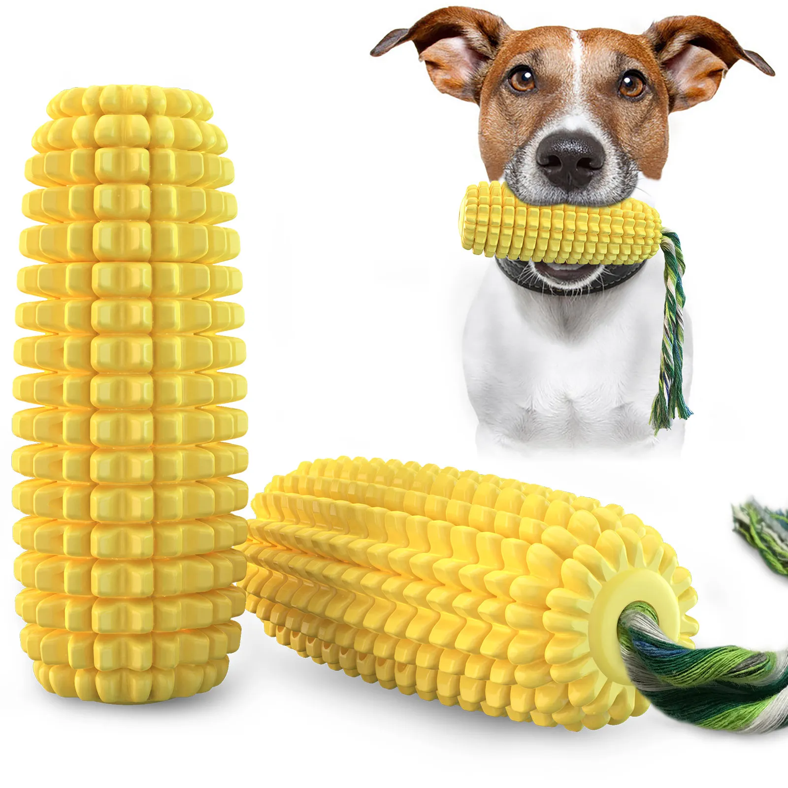 Wholesale Training Pet Toy Durable Rubber Corn Molar Stick Bite ...
