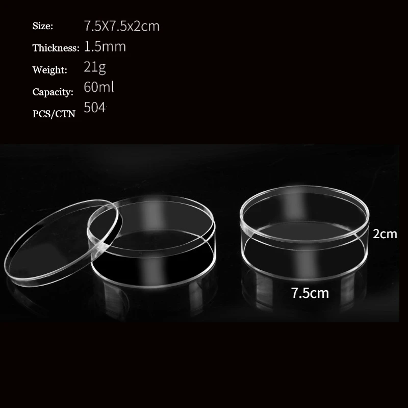 Transparent Clear Small Round Tube Box Packaging Acrylic Favor Candy ...