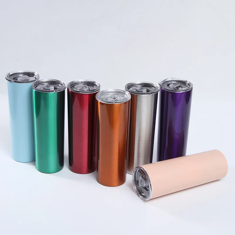 304 Stainless Steel Clear Lidded Insulated Mug Travel Camping Outdoor ...
