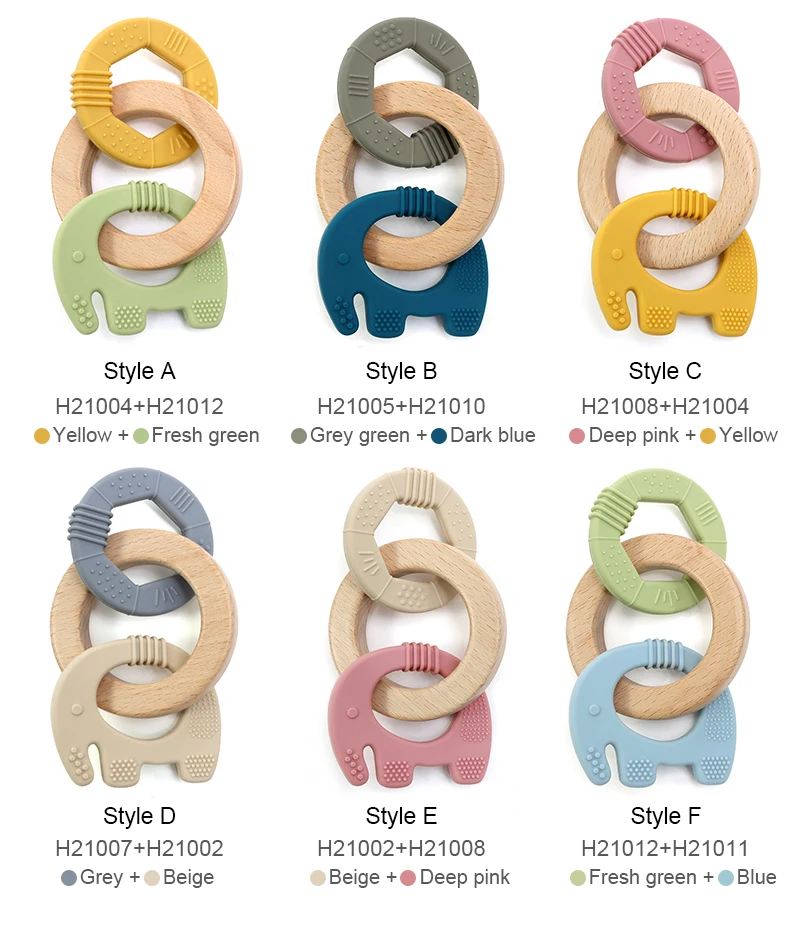 In Stock Cartoon Silicone Baby Teether Infant Toy Sensory Toys Silicone ...