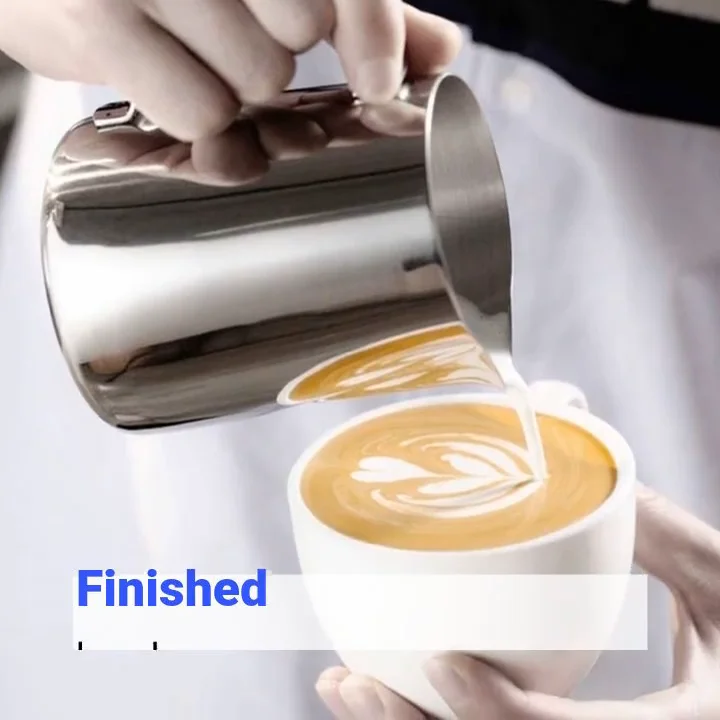 Premium Barista Tools Espresso Steaming Pitcher Stainless Steel Milk ...