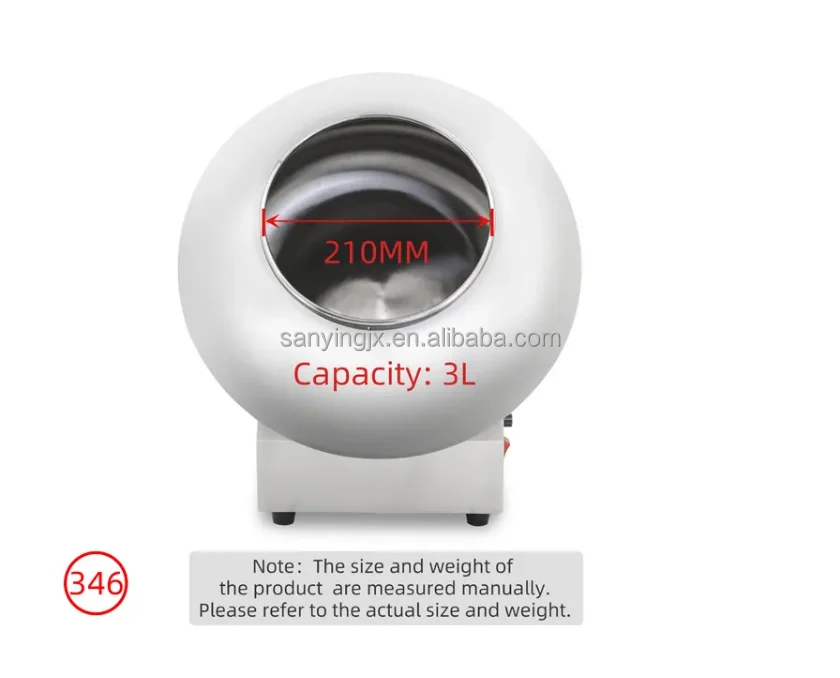 SY-300A Chocolate Almonds Nuts Coating Pan Machine Peanut Sugar Candy ...