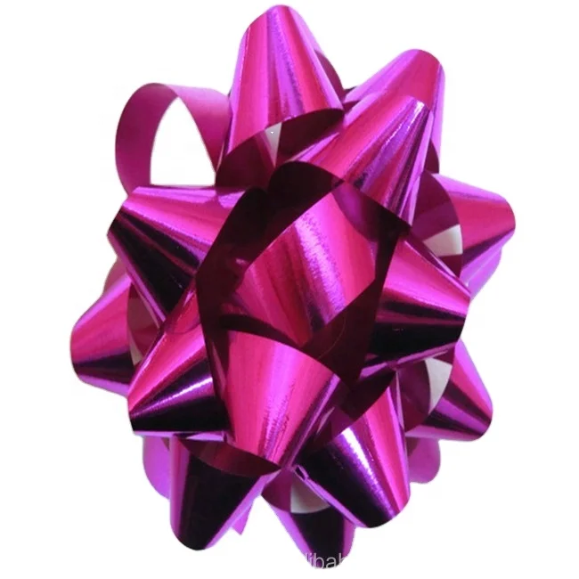 Wholesale 3inch Metallic Gift Star Bow - Buy Fancy Pp 3 Inch Star ...
