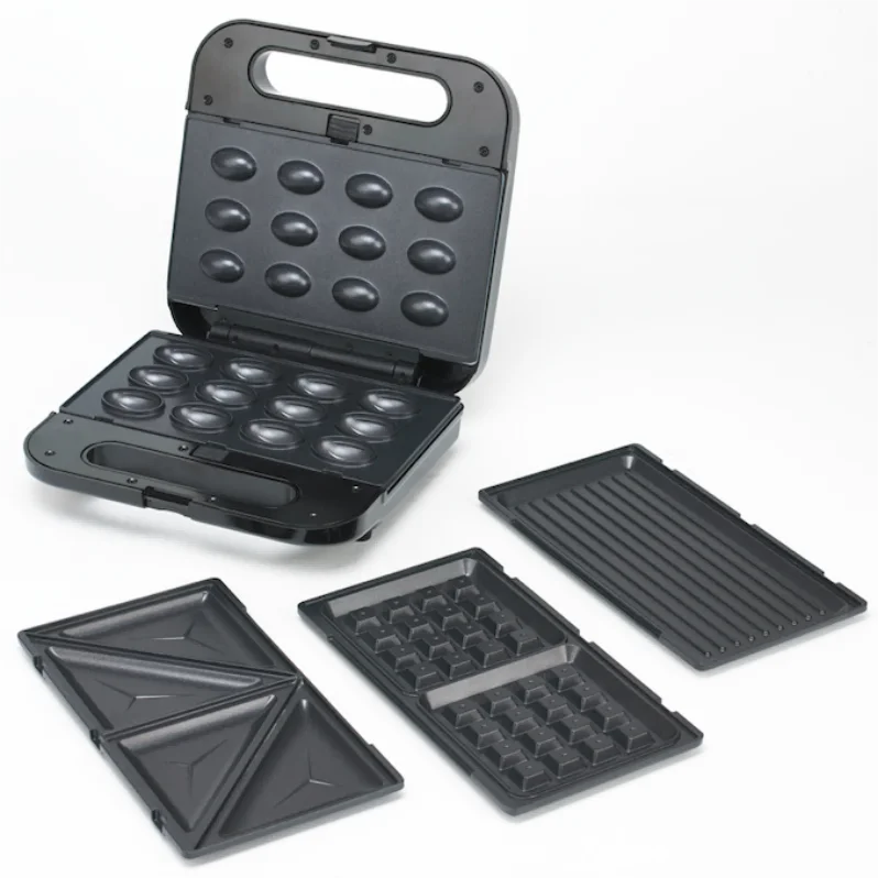 3 in 1 Detachable Electric Sandwich Maker Portable Waffle Maker Toaster ...