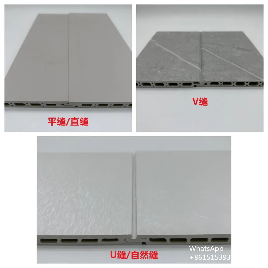 Luxury Laminated Sheet Carbon Crystal Plate Wood Veneer PVC Marble Wall ...