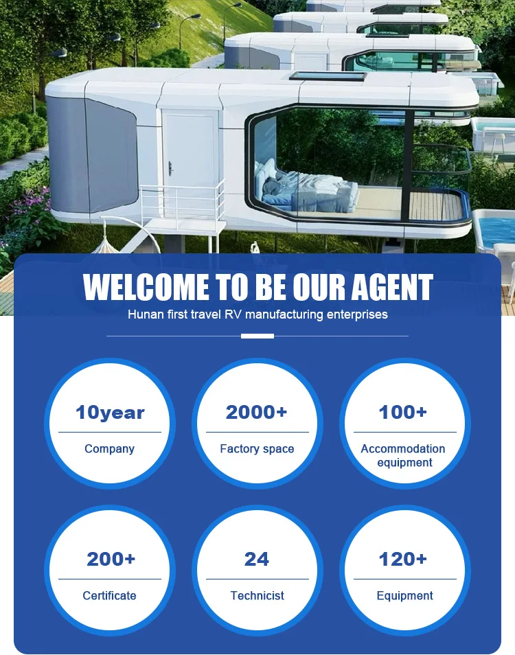 Portable Prefab Sleeping House Modular Frame Modern Space Capsule Live ...