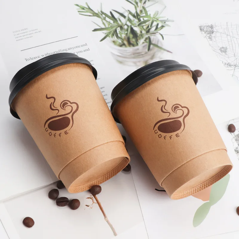 Double Cups Custom Logo Paper Cup Single Wall