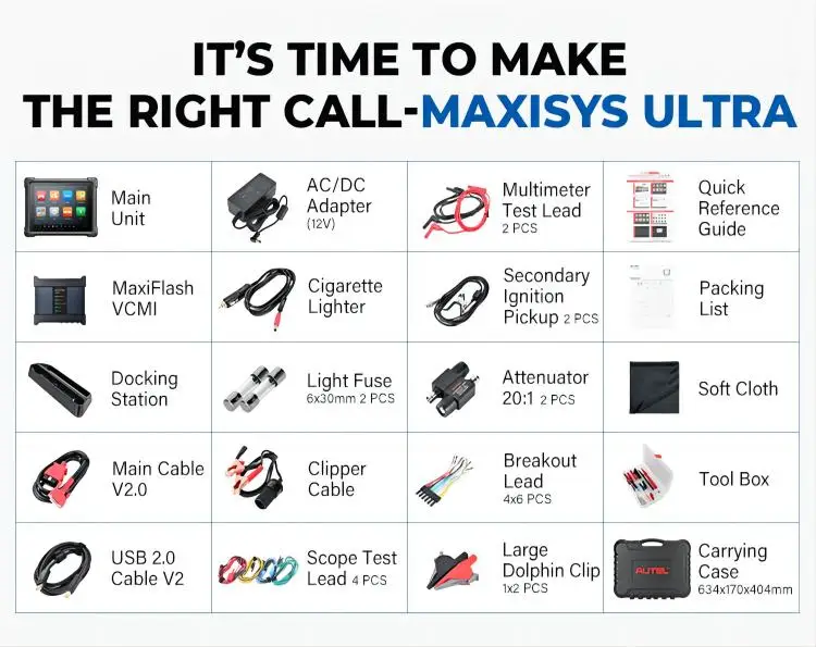 Original Autel Maxisys Ultra Maxis Ms 909 European Free For Car Ecu ...