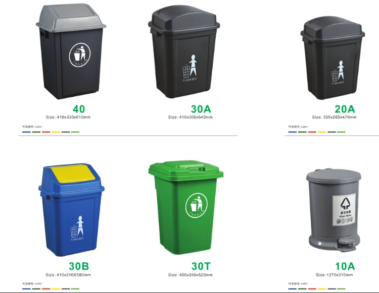 Small Plastic Waste Bin,Outdoor Garbage Bin With Lid,15l/20l/30l ...