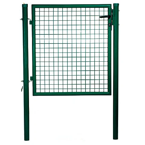 Single swing welded wire mesh driveway gate for garden powder coated ...