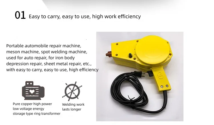 110V Hand-held Meson Machine/automotive Sheet Metal Repair Machine/spot ...