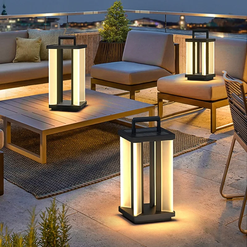 Outdoor Simple Landscape Lighting Ip65 Villa Community High Pole Road ...