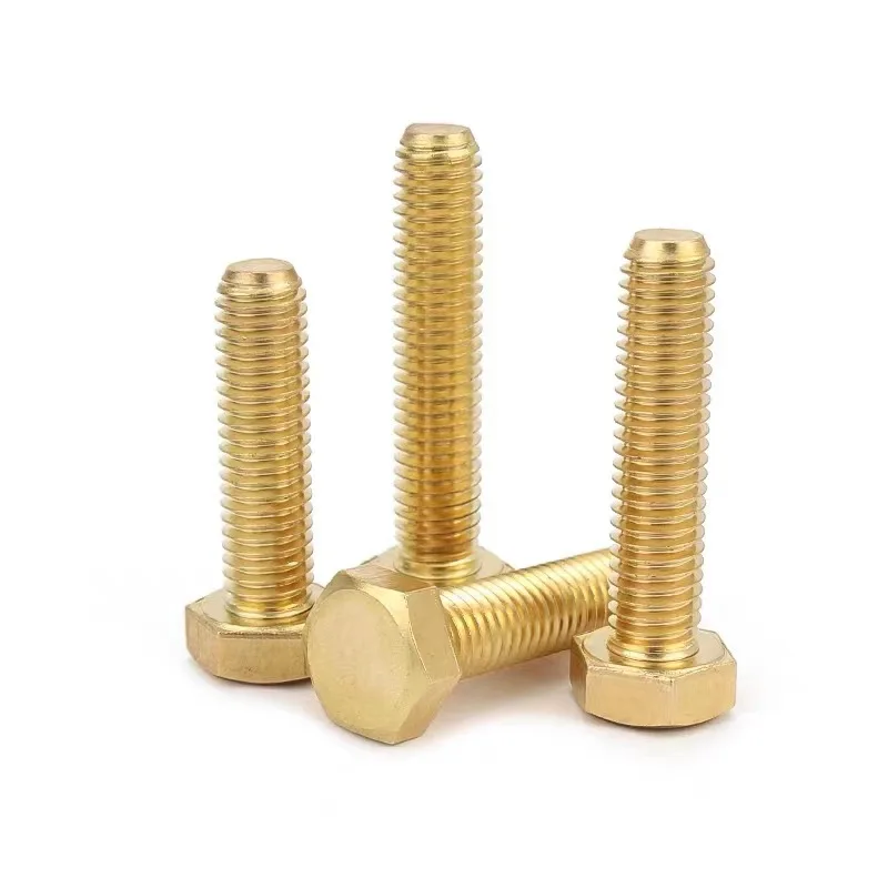 Din933 Hexagonal Bolts Brass/cooper Hex Bolt| Alibaba.com