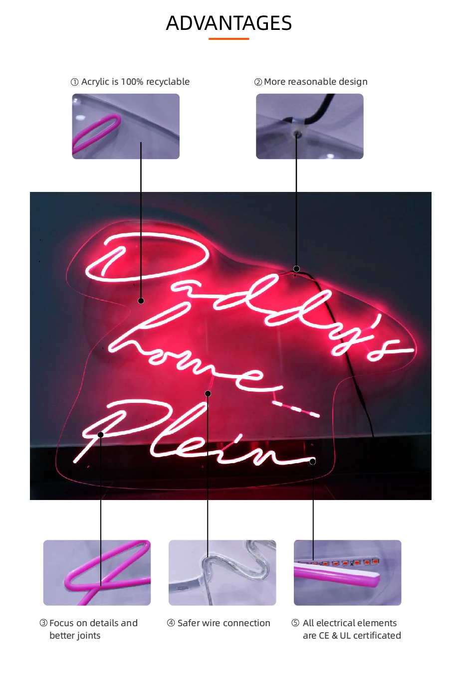 Custom Designed Led Flexible Neon Sign Faux Neon Sign Silicone Neon ...