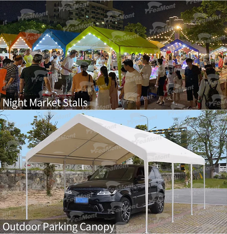 FEAMONT Metal Frame Car Parking Tents - Durable & Waterproof