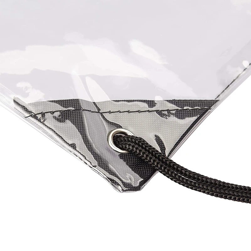 Custom Logo Printed PVC Drawstring Bag - Promotional Gift