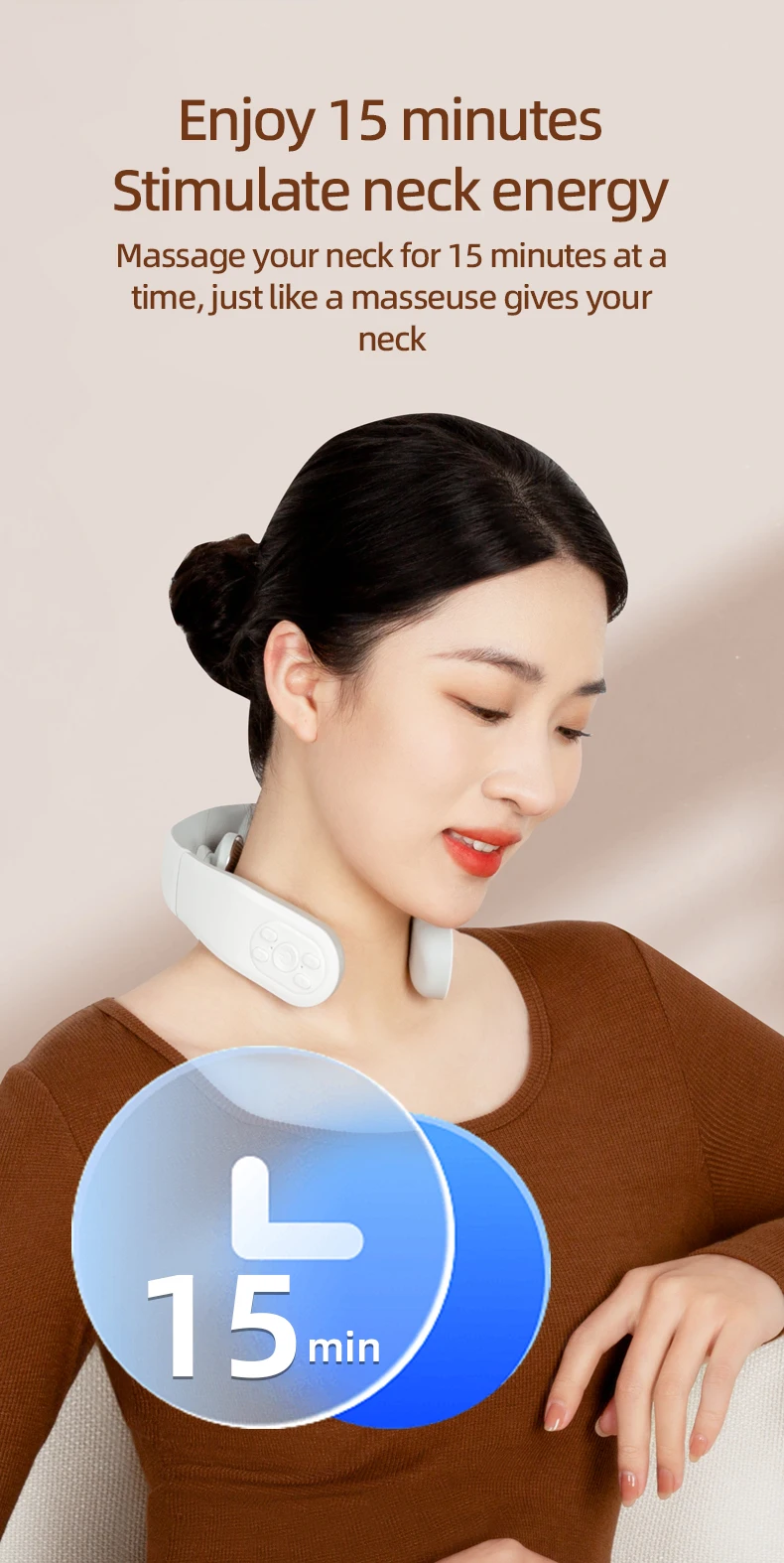 2025 New Electric 4DX Pulse Cervical Cordless Rechargeable Pulse Voice ...