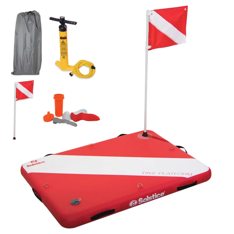 Floating Water Island - Inflatable Boat Dock Dive Platform