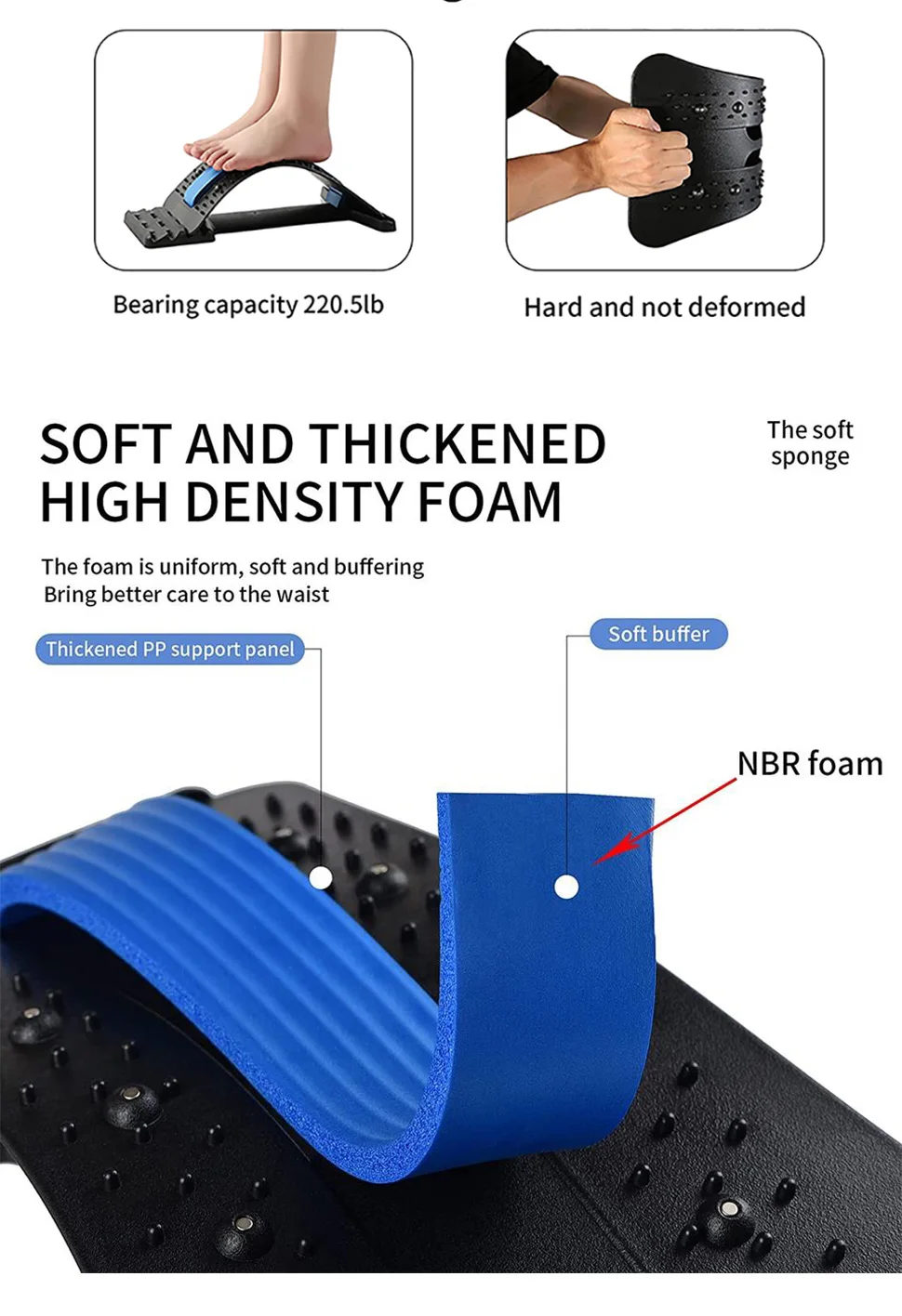 Back Cracker Orthopedic Waist Stretcher - Relief for Back Pain