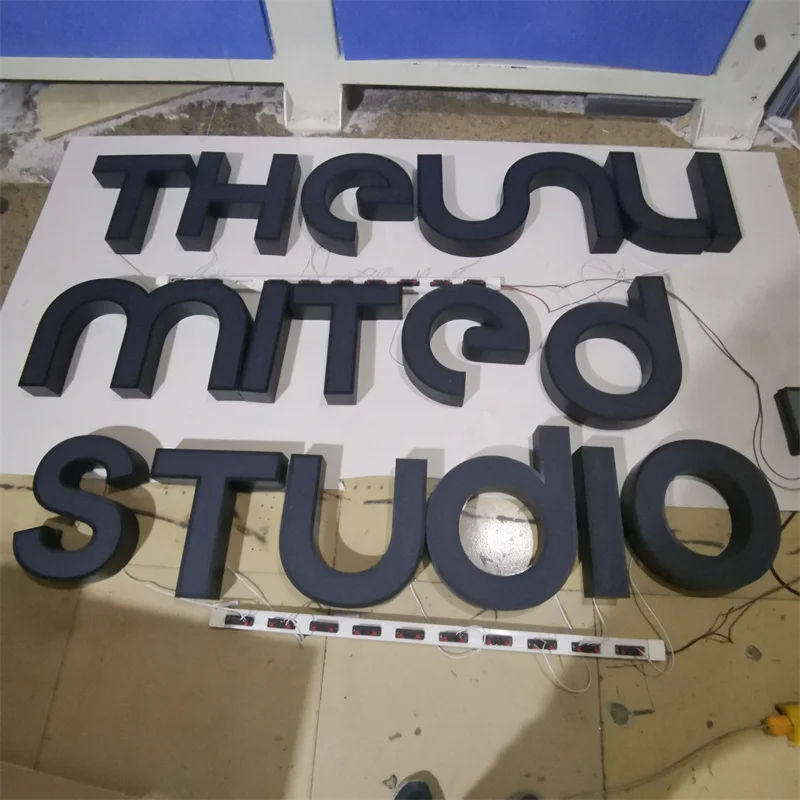 Custom Shop Front Electronic Sign Board Led Acrylic Face Illuminated ...