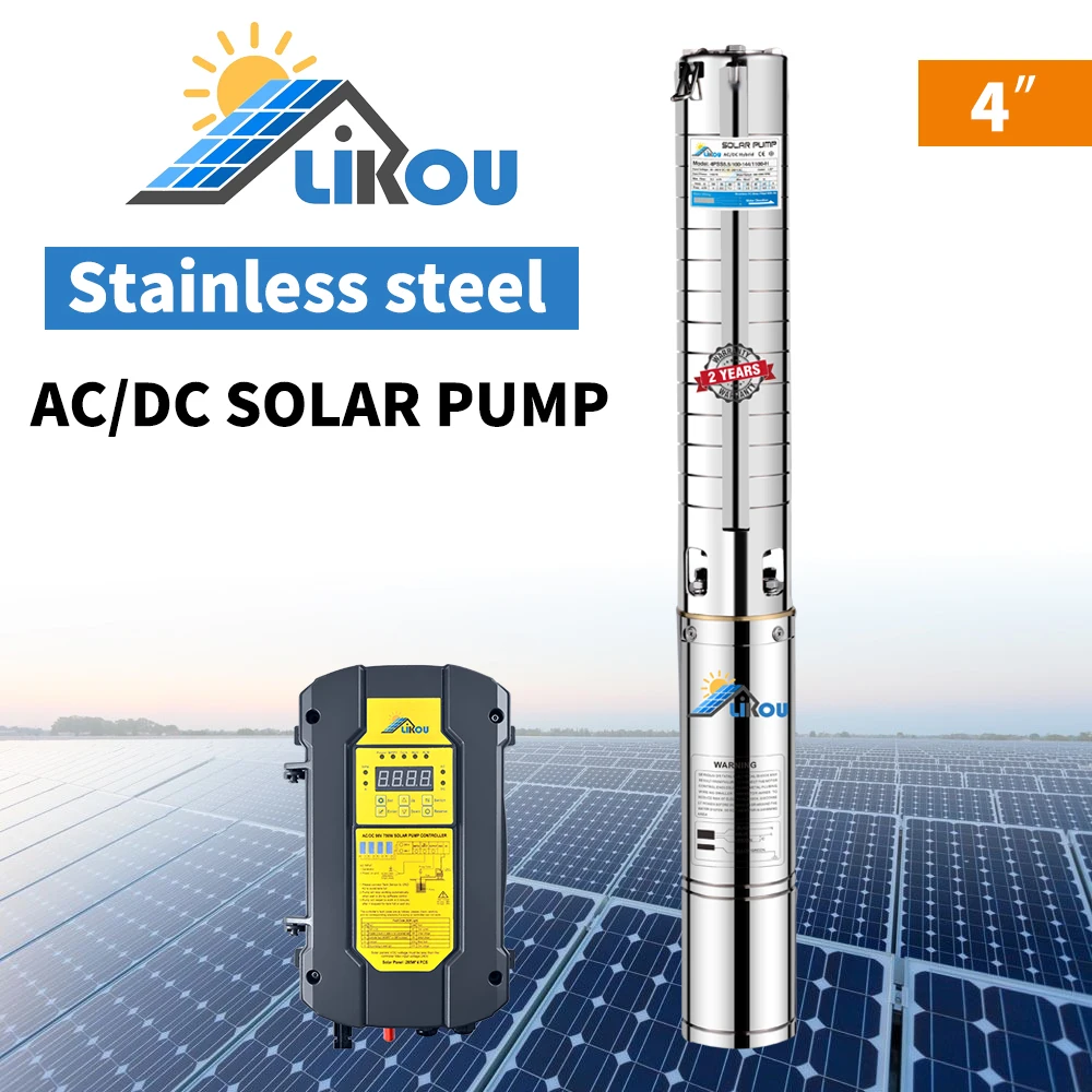 4 Inch Ac Dc 750w Solar Water Pump Price Deep Well Solar Pump System ...
