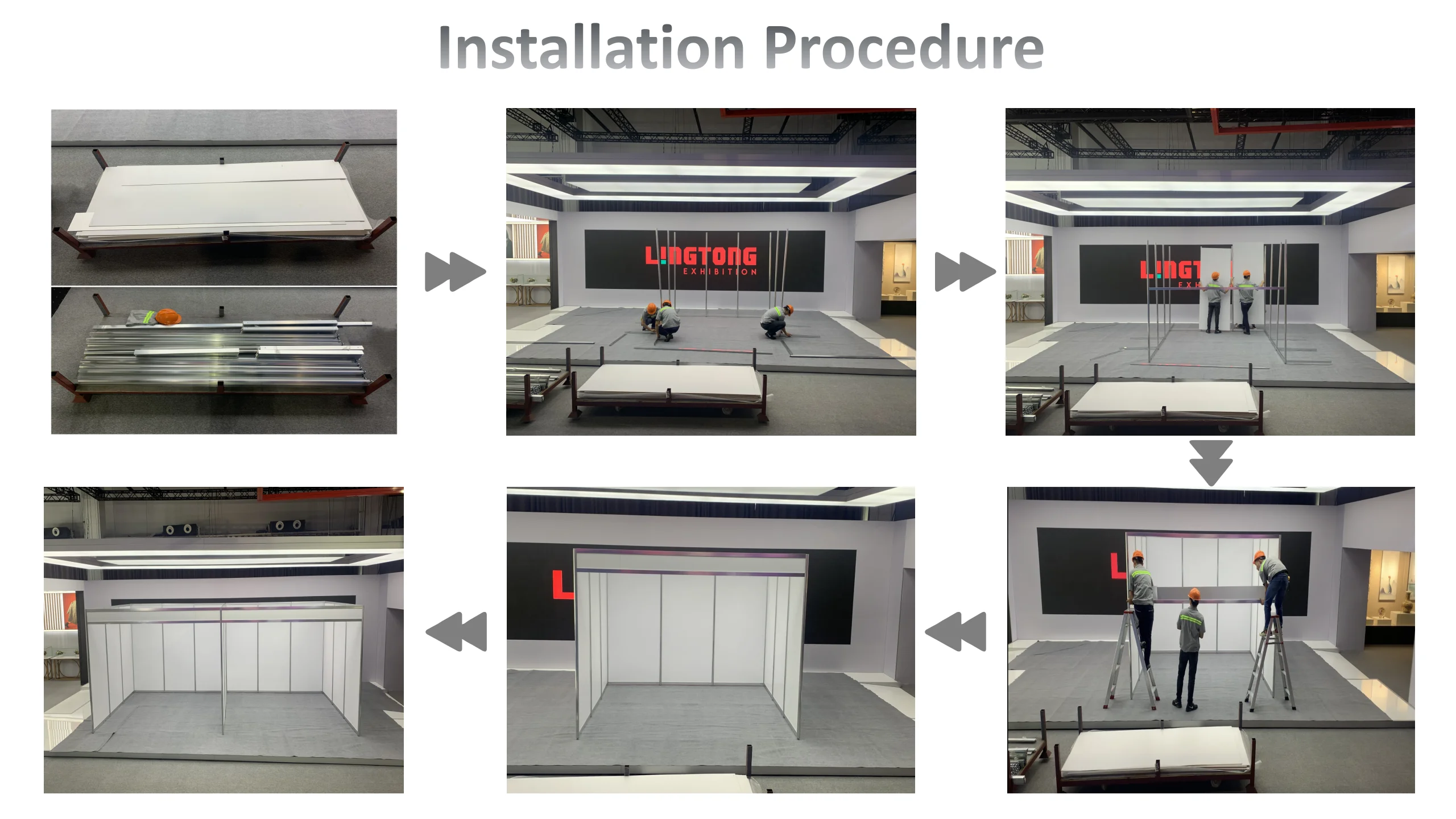 Factory 6X3 Eight Way System Tradeshow Booth for Display| Alibaba.com