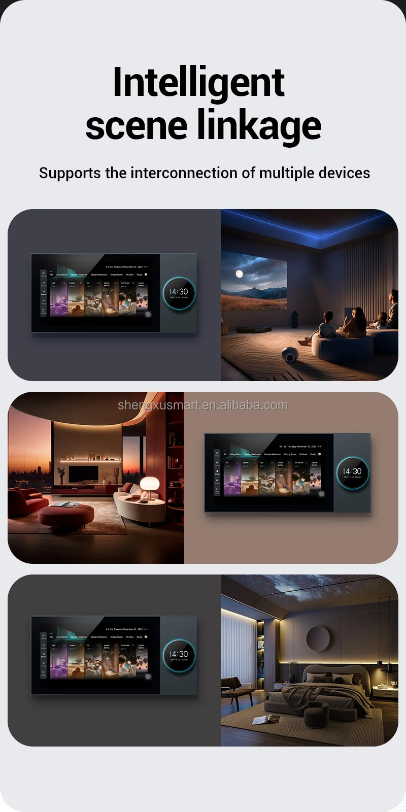 7 Inch IPS Display Android Smart Home Controller Multi-Functional ...