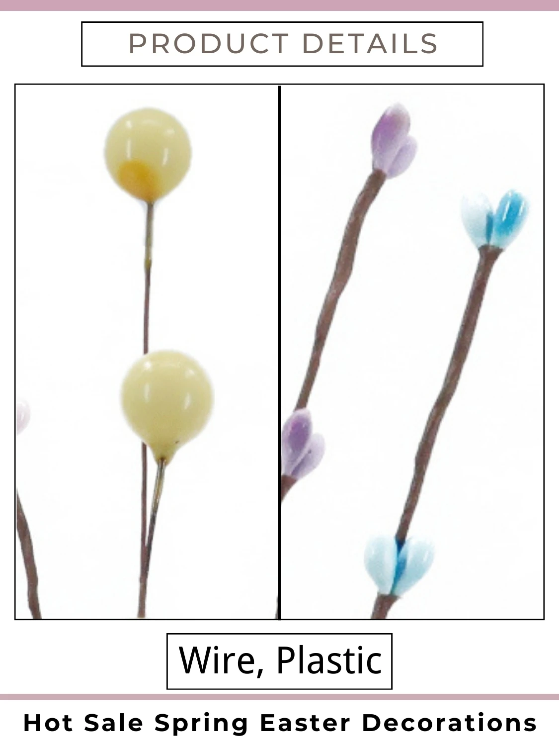 Pastel Candy Colored Ball & Pip Berry Easter Picks| Alibaba.com