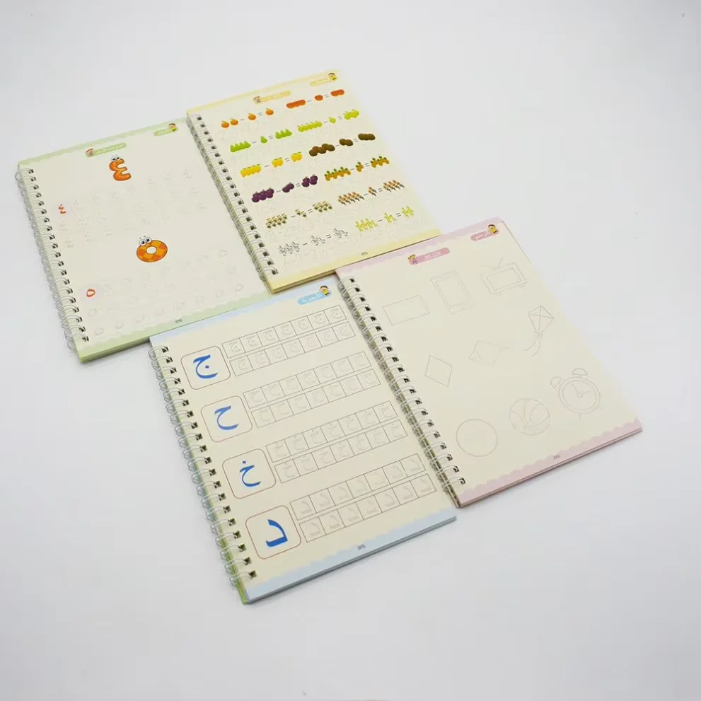 Reusable Magic Book Writing Groove Arabic Alphabet Workbook Children ...