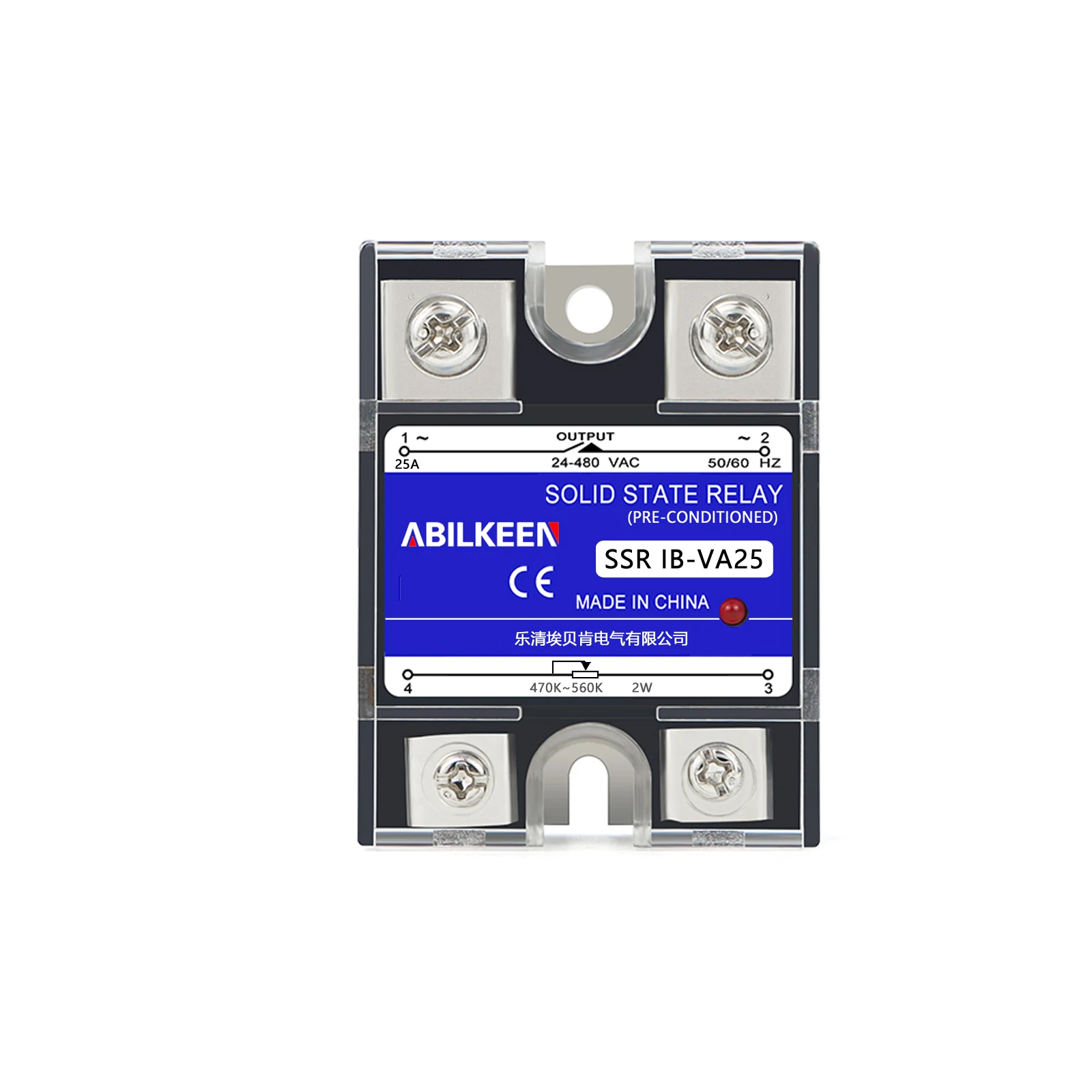 Solid State Relay SSR-25VA 25A Actually VA 3-32V VA 80-250V SSR relay ...