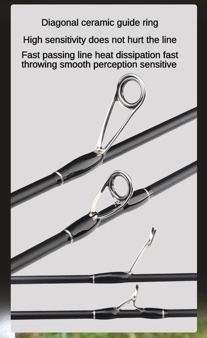 Orca Scar 3Length UL Ultra Light 1-5g Carbon Fiber Trout Spinning Rod ...