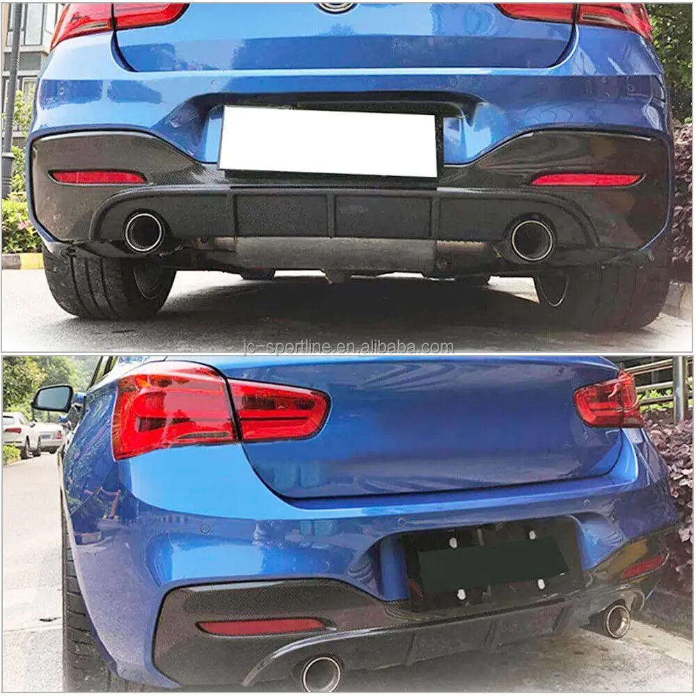 Carbon Fiber Rear Bumper Diffuser Lip for BMW F20 F21 120i M-Sport 2016 ...