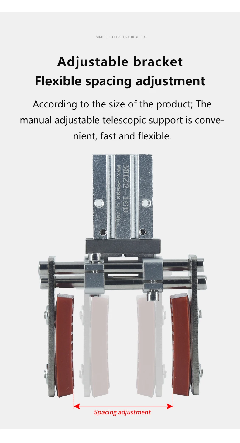 Robot Parallel Gripper with Silicone Gasket & Adjustable Mount