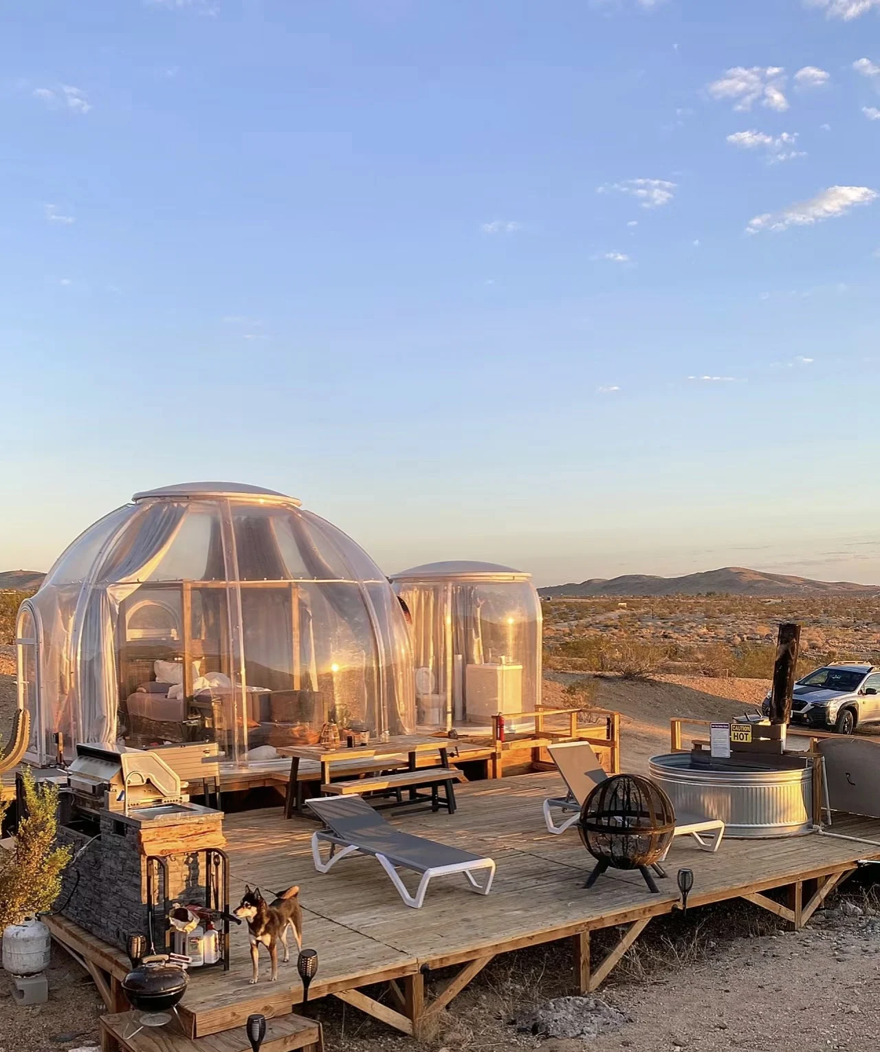 Outdoor PC Bubble House Igloo Tent - Transparent Geodesic Dome for ...