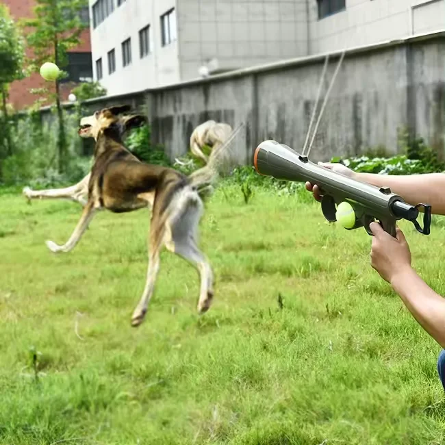 Pawise Ball Launcher Gun - Interactive Dog Toy for Training