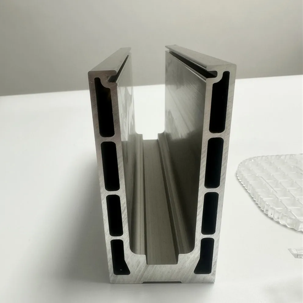 Aluminum U Channel Base for Frameless Glass Balcony Balustrade Aluminum ...