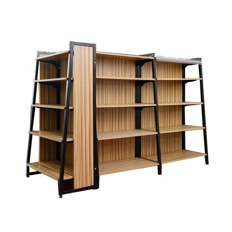 Miniso Wood Supermarket Shelves - Durable Display Solutions