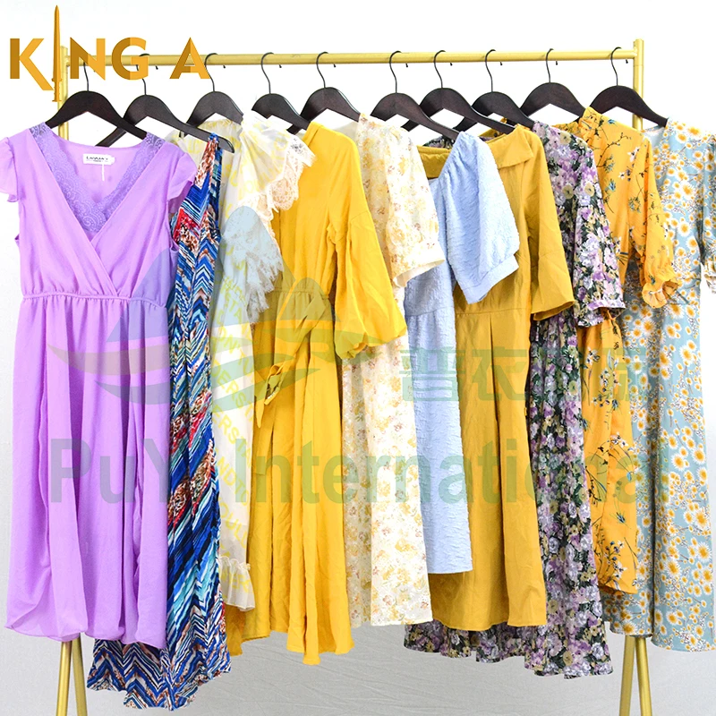 Wholesale Korean Vintage Cotton Dress Clothing Bales Kg