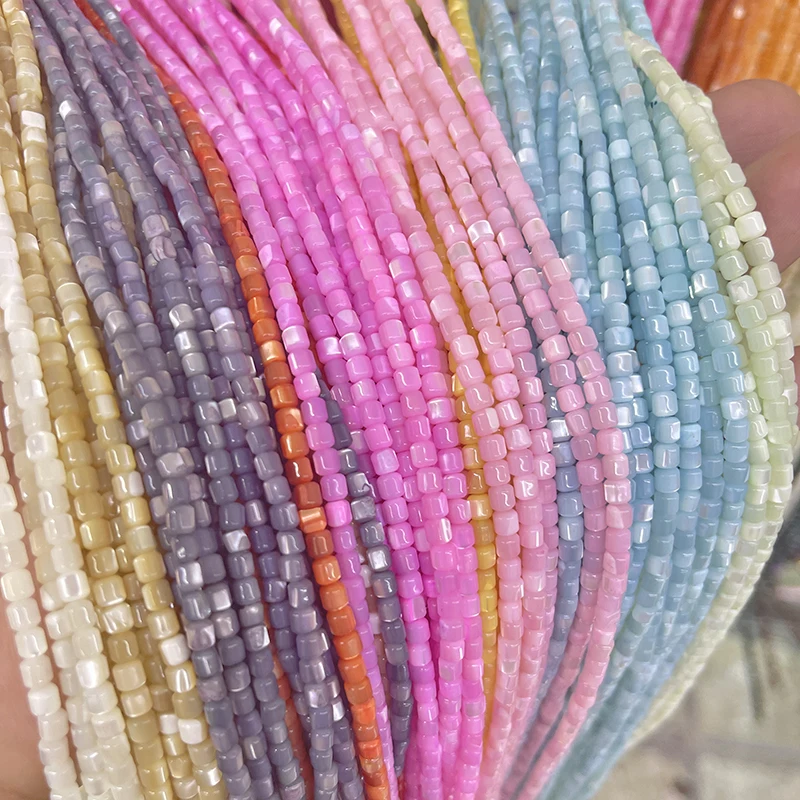 Wholesale Bling Top-Shells Shiny Cylinder Bracelet Beads