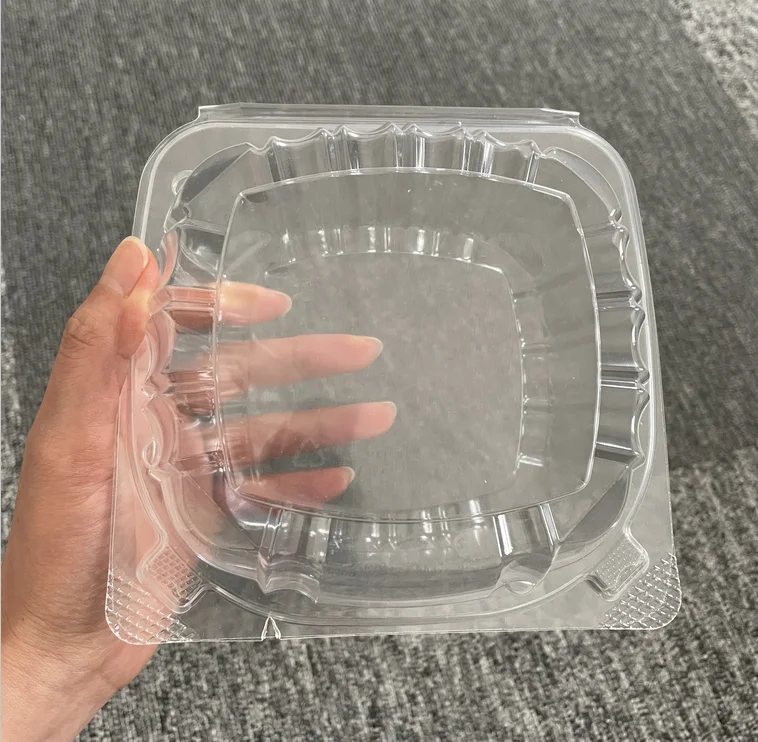 Eco-friendly Clear Plastic Clamshell - Perfect for Salads