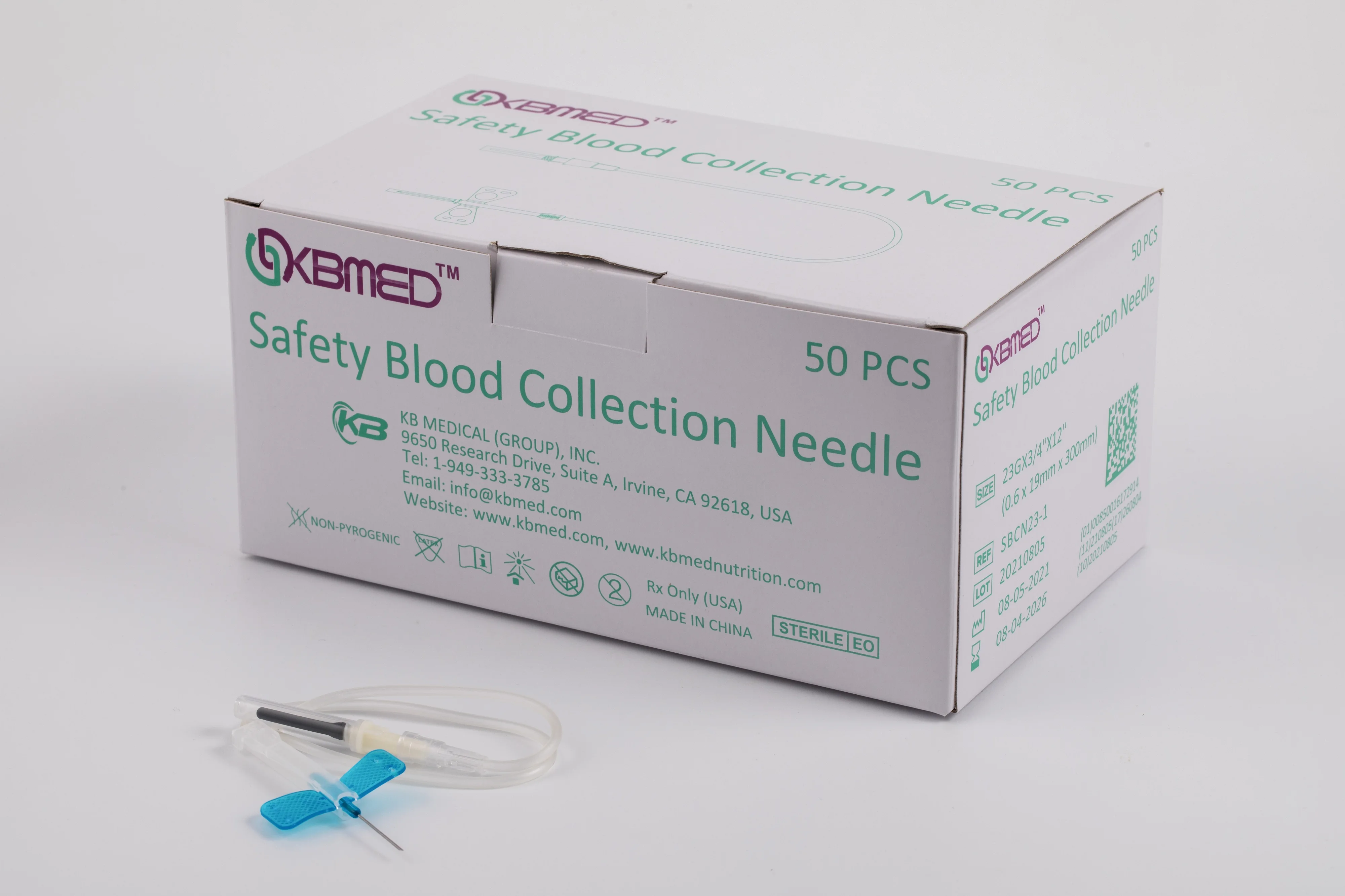 Medical Disposable Safety Vacutainer Butterfly Blood Collection Needle ...