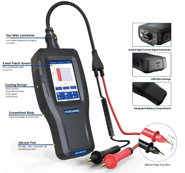 Handheld Battery Resistance Tester - Precision & Reliability