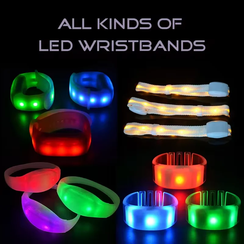 Nfc Rfid Led Light Up Flashing Bracelet Customized Remote Controlled ...