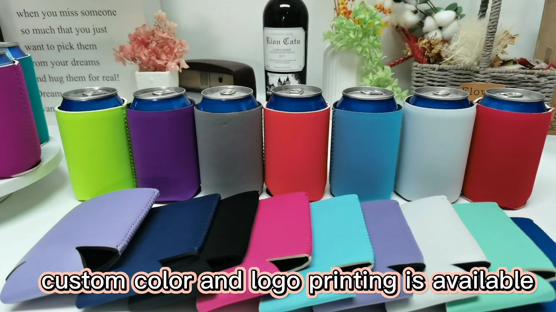 Customized Neoprene Stubby Holder Beer Can Cover with Custom Logo ...
