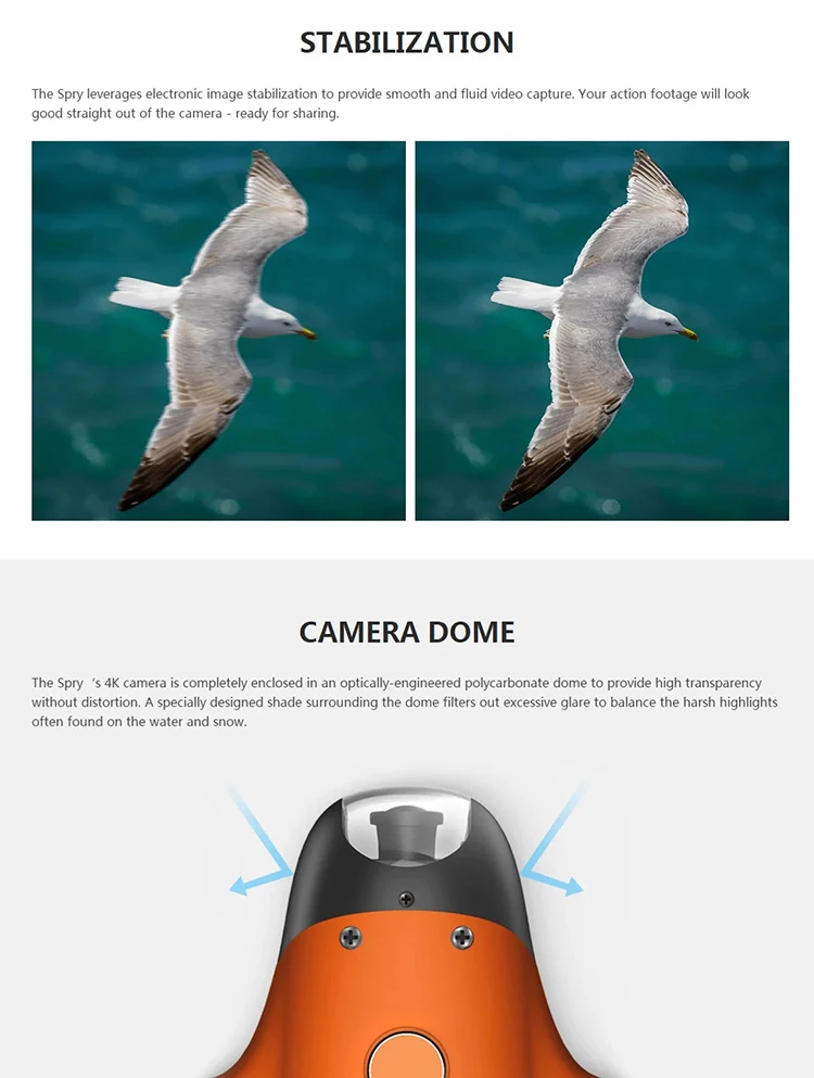 Swellpro Spry Waterproof Drone with 4K Camera & APP Control