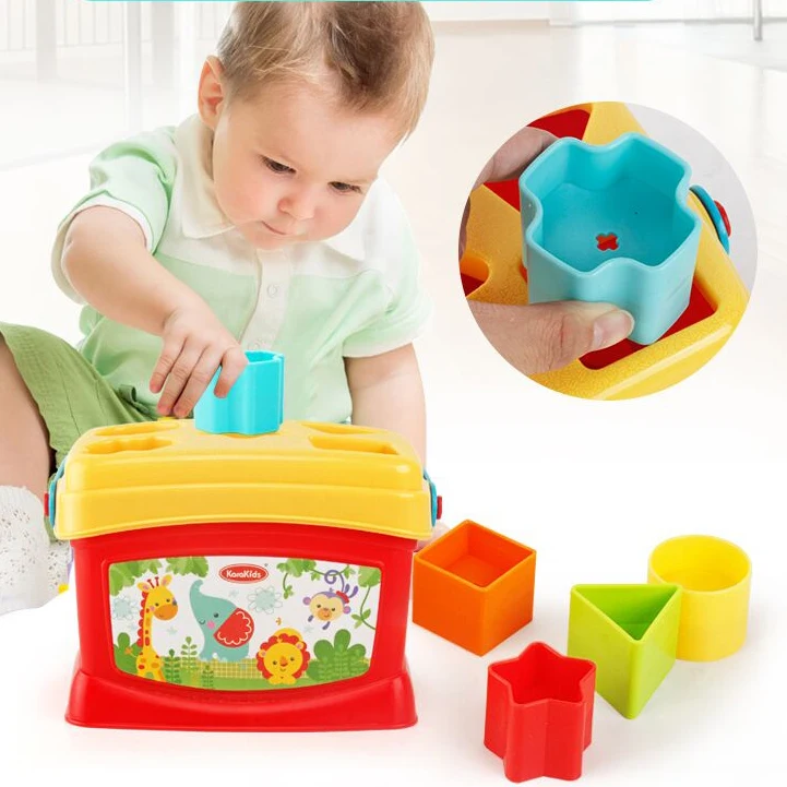 Portable Activity Toy Shape Sorter Box Interesting Shape Matching Early ...